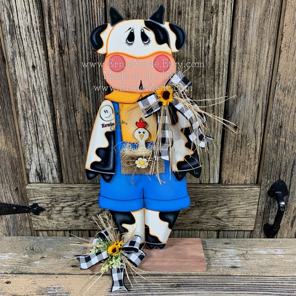 Primitive Cow - Etsy