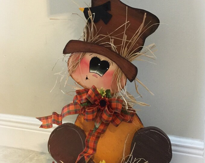 Fall Decoration Scarecroww Stand / Sunflower Decoration Scarecow Sign ...