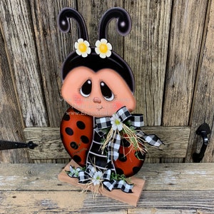 Ladybug Decoration, Ladybug Centerpiece, Ladybug Sign, Wooden Ladybug ...