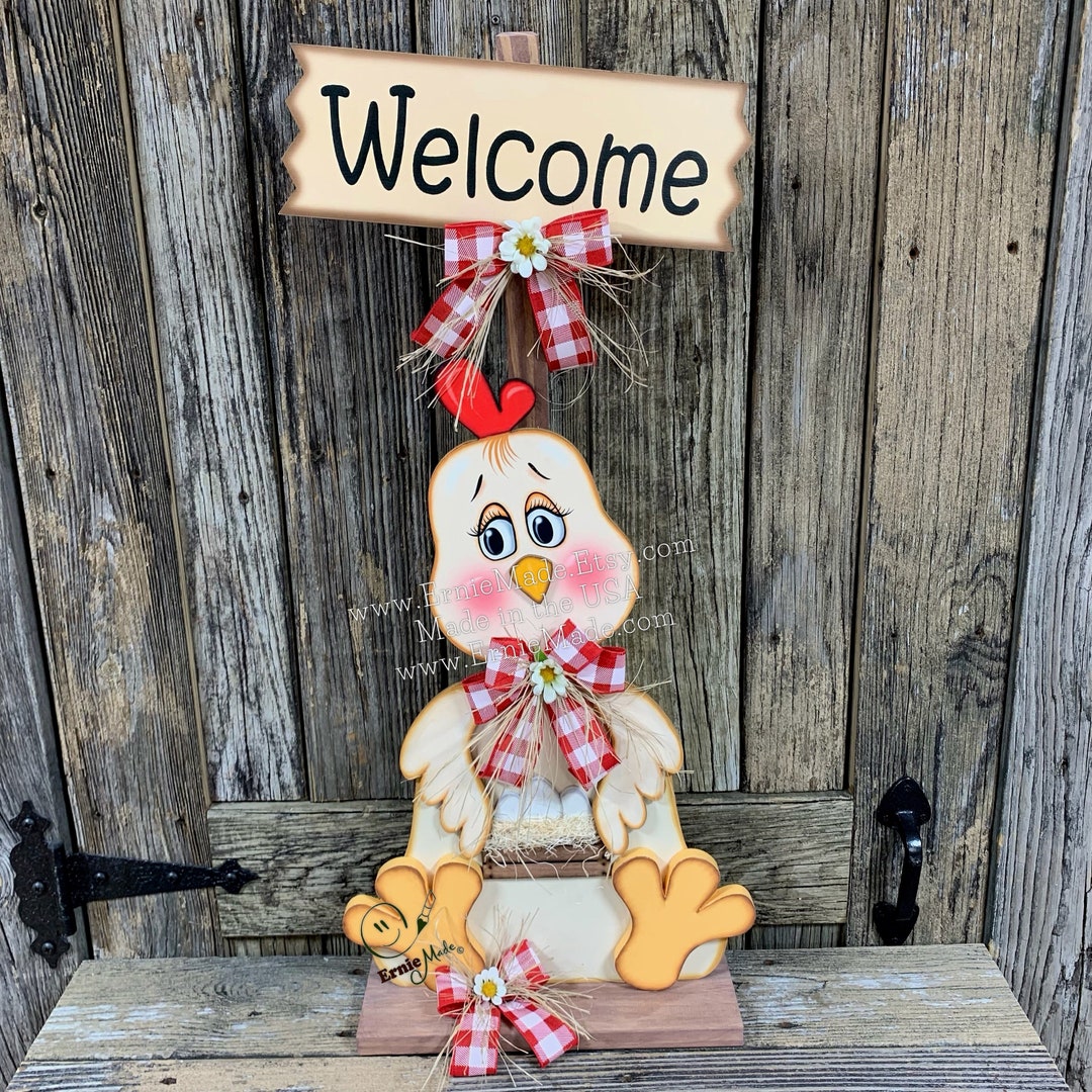 Farmhouse Chicken Decoration, Rooster Decor, Chicken Decor, Farmhouse ...
