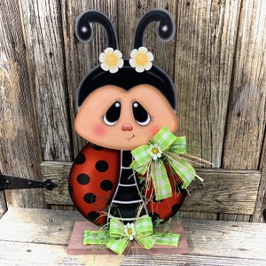 Ladybug Decoration, Ladybug Centerpiece, Ladybug Sign, Wooden Ladybug ...