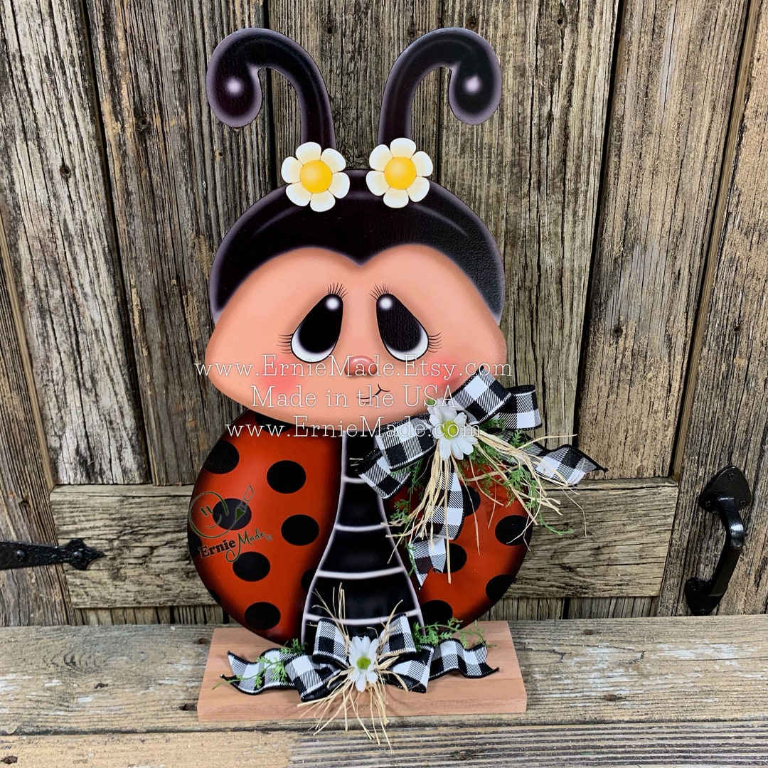 Ladybug Decoration, Ladybug Centerpiece, Ladybug Sign, Wooden Ladybug ...