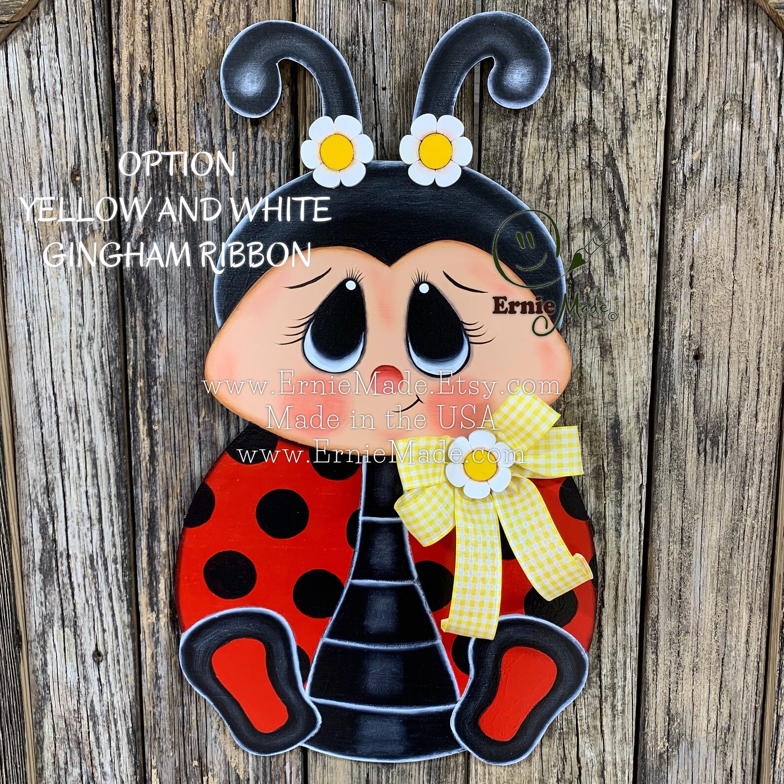 Ladybug Decoration Ladybug Door Hanger Ladybug Sign Wooden - Etsy