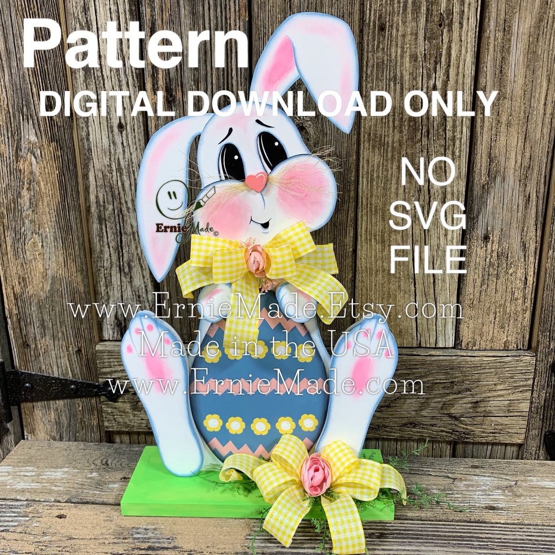 Digital Bunny Pattern Easter Bunny Pattern DIY Easter - Etsy
