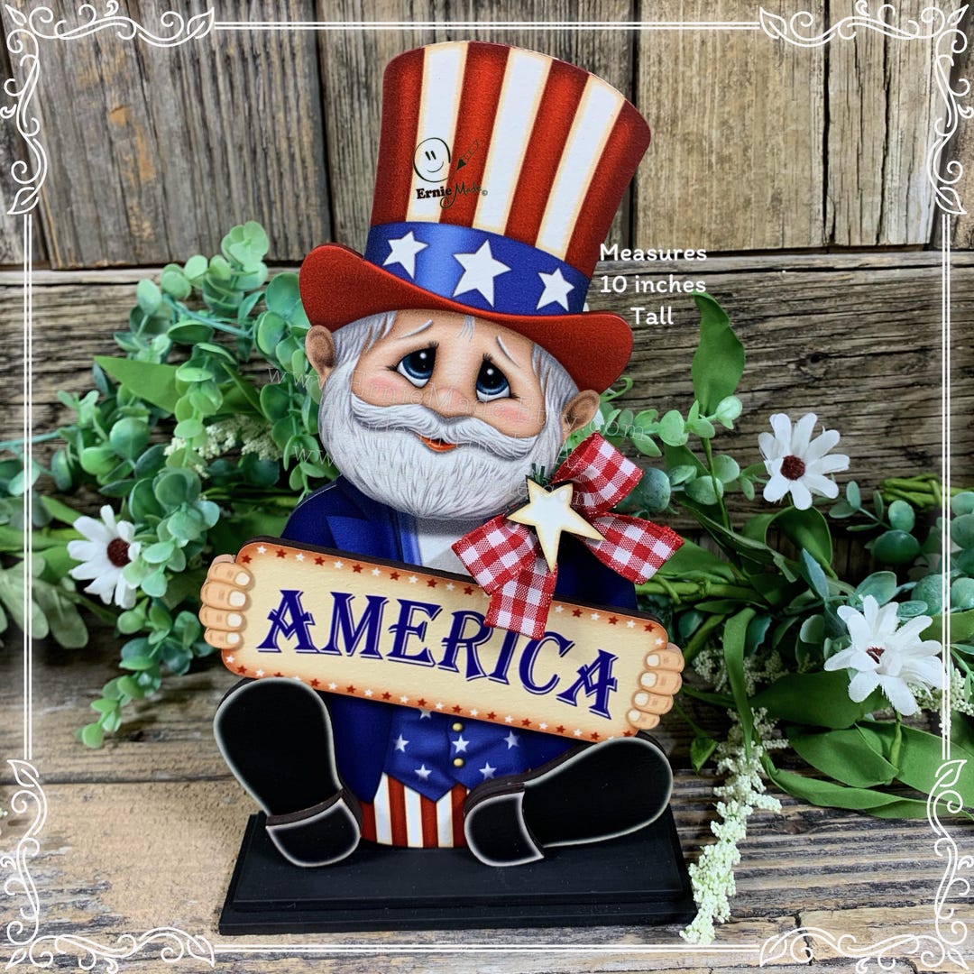 Patriotic Decoration Uncle Sam Summer, USA, America Sign, Fourth of ...