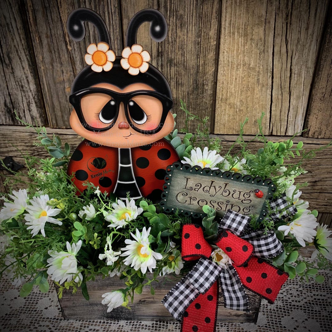Ladybug Decoration, Ladybug Floral Arrangement, Cute Ladybug With ...