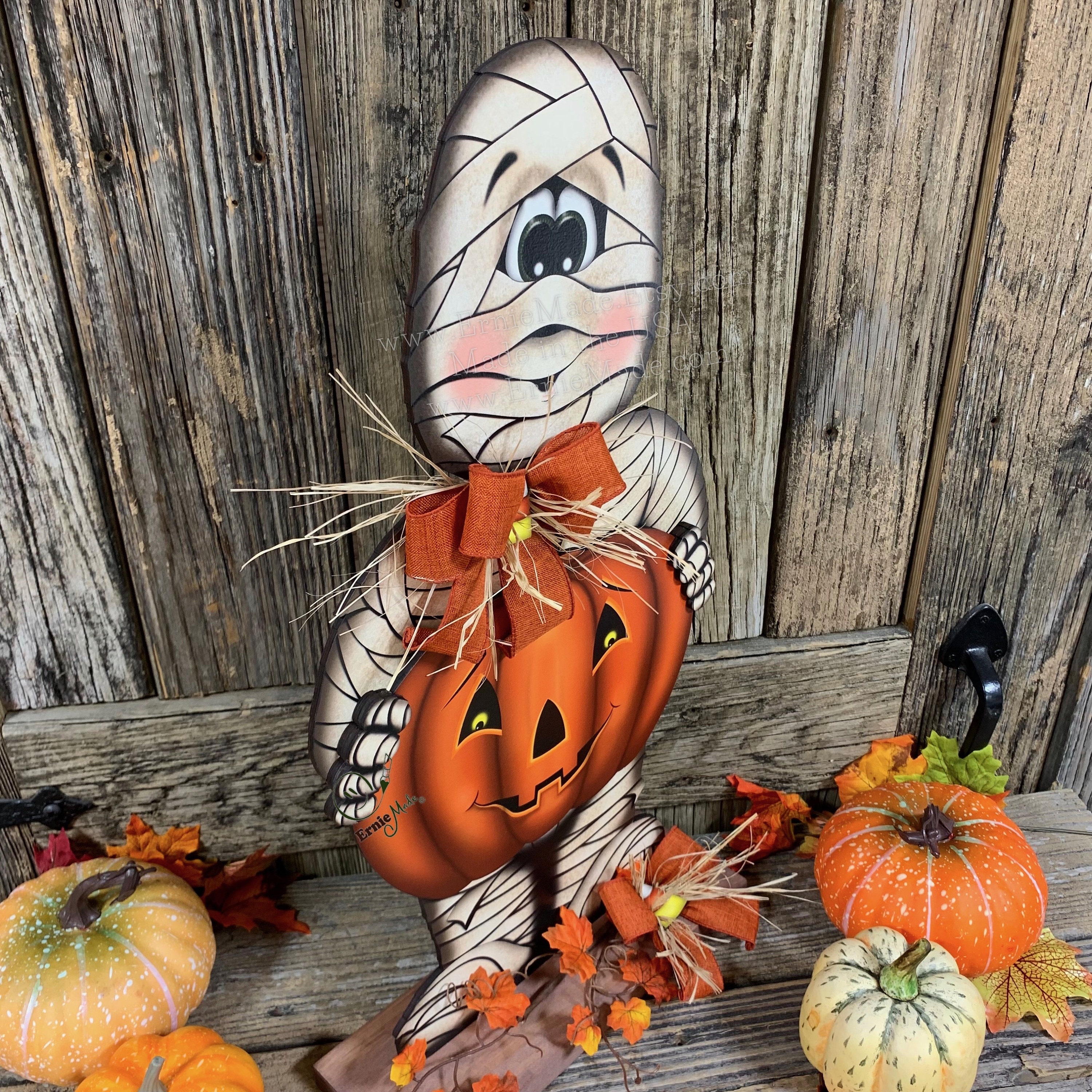 Halloween Decoration, Mummy, Jack-o-lantern, Pumpkin Porch Decor, Mummy ...