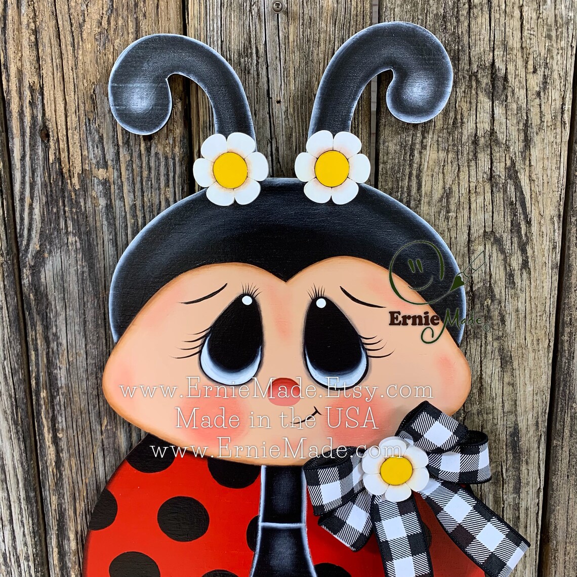 Ladybug Decoration Ladybug Door Hanger Ladybug Sign Wooden - Etsy