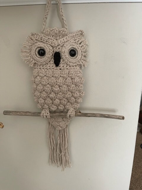 Crochet Owl Wall Hanging - Etsy