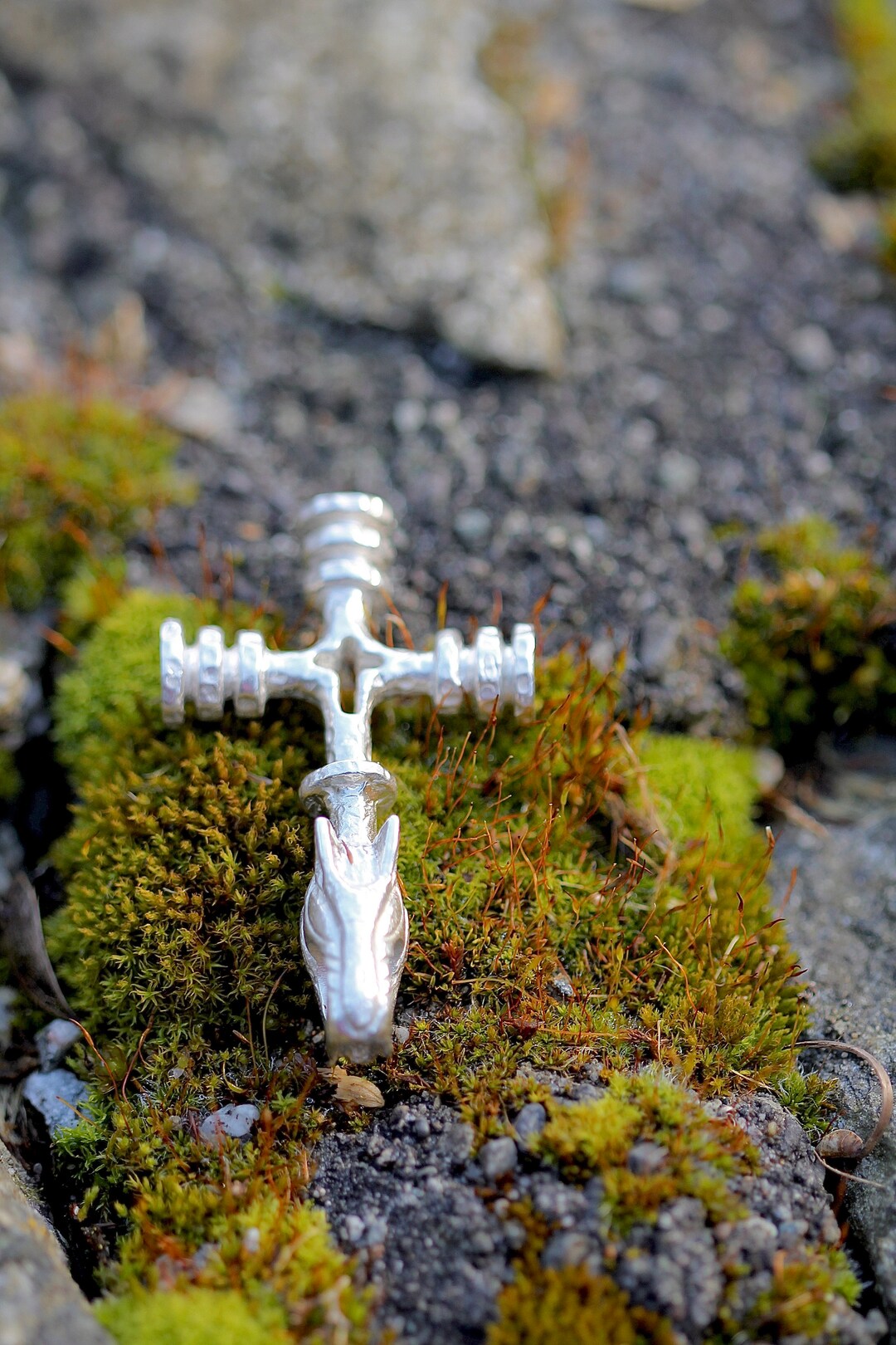Icelandic Wolf’s Cross Pendant in Solid 925 Sterling Silver. FENRIR ...