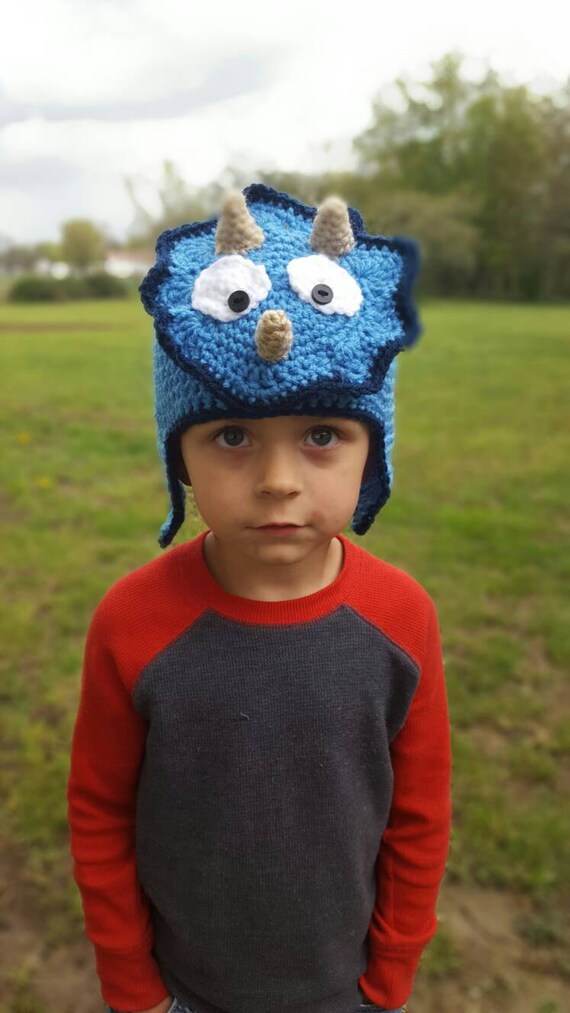 Dinosaur Hat Triceratops Hat Dino Hat Dinosaur Costume | Etsy