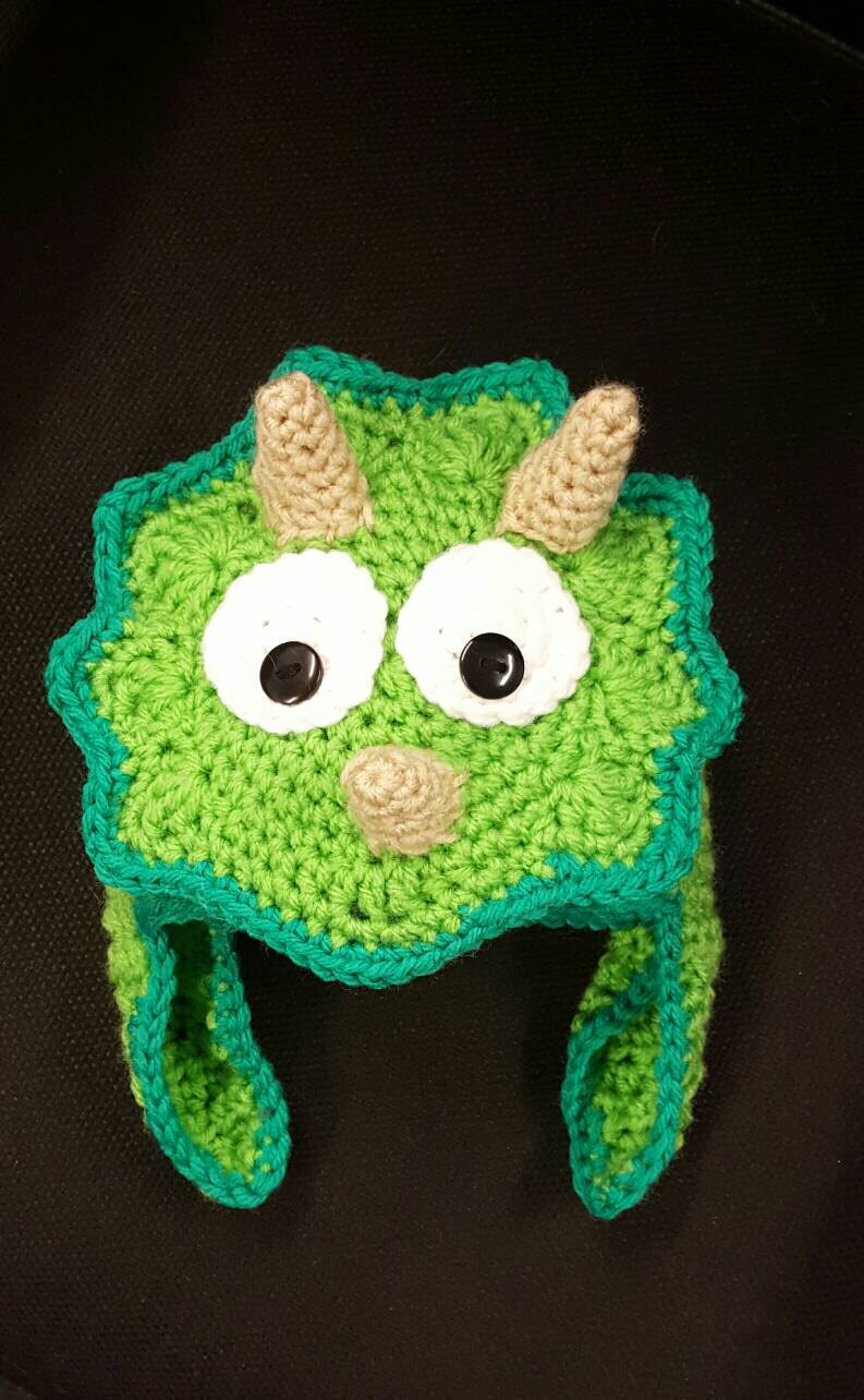 Dinosaur Hat Triceratops Hat Dino Hat Dinosaur Costume - Etsy
