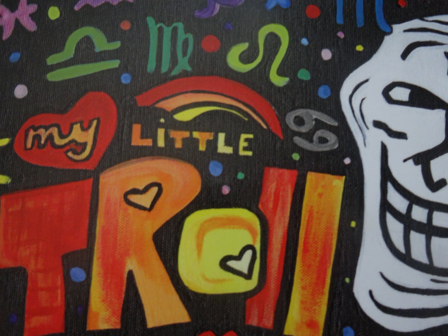 Homestuck/ My Little Pony Fim Homage Original My Little Troll Art Print ...