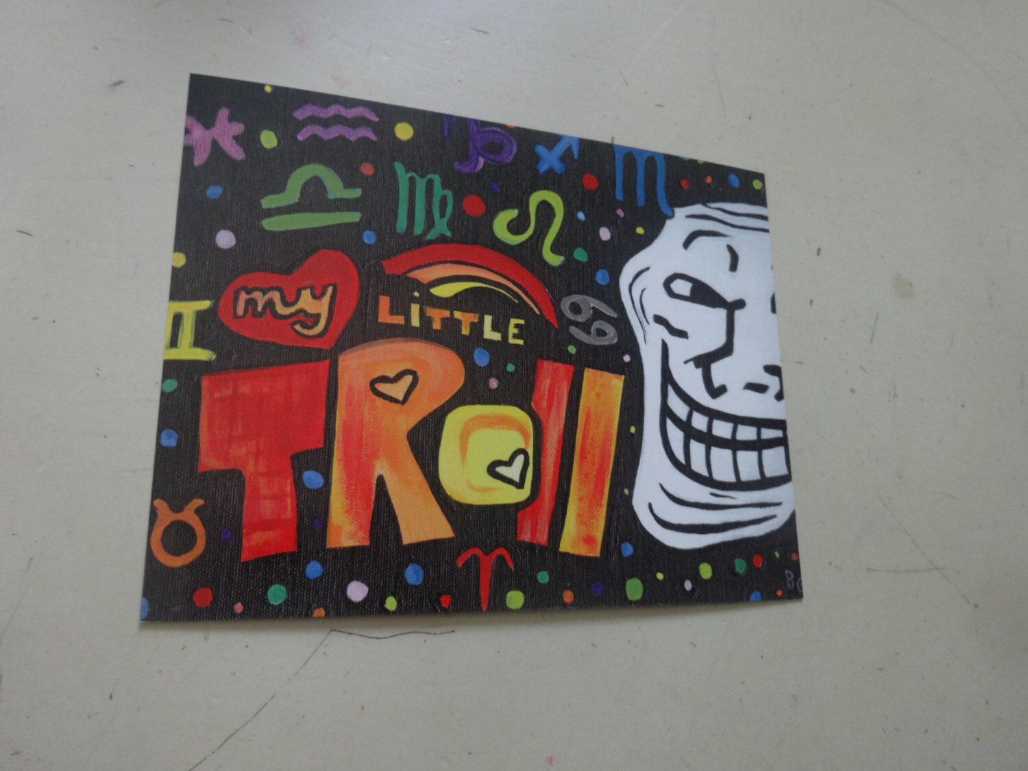 Homestuck/ My Little Pony Fim Homage Original My Little Troll Art Print ...