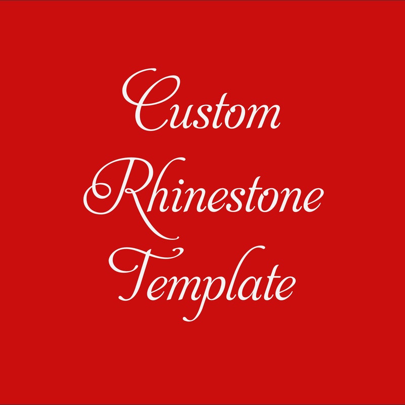 Pre Cut Rhinestone Templates - Etsy