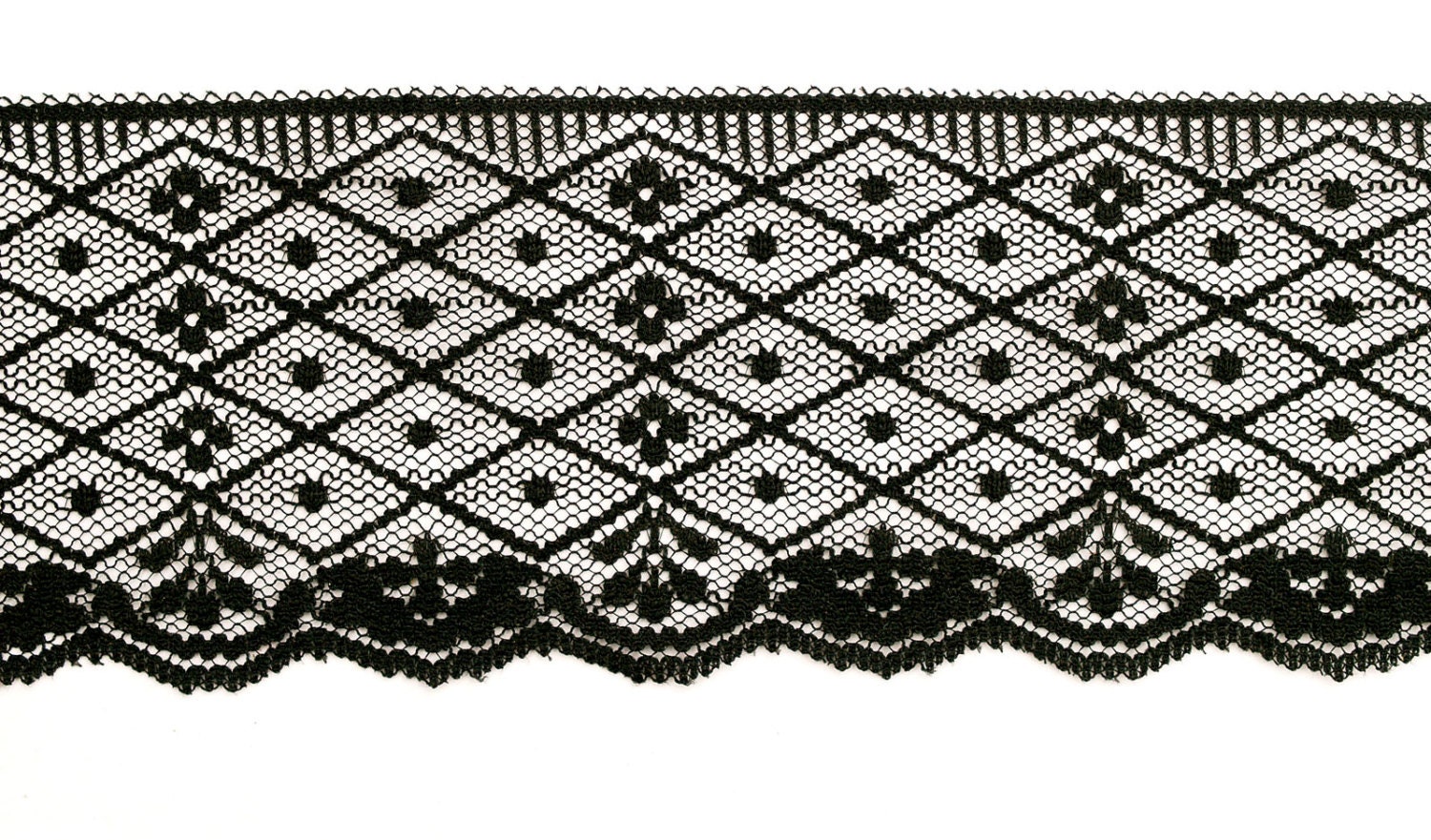 Wide Black Lace Trim 2 1/2 Inches X 3 Yards - Etsy
