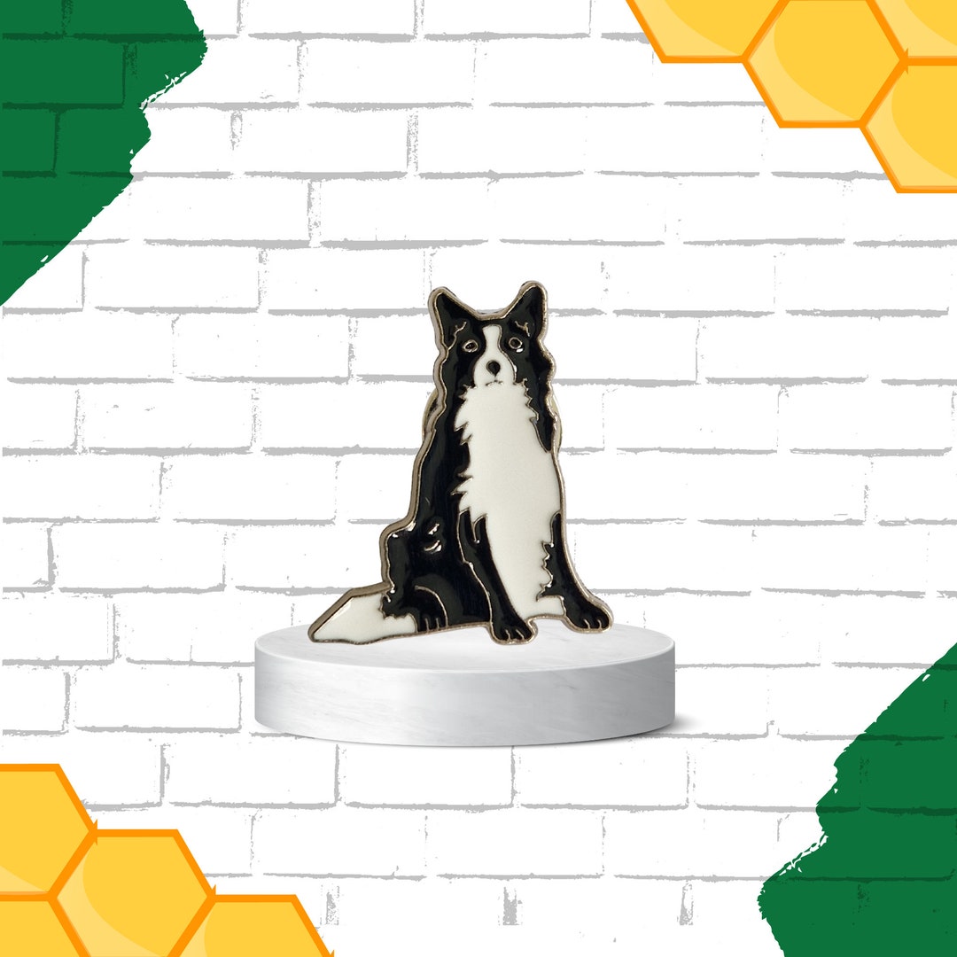 Irish Sheep Dog Border Collie Enamel Pin | Ireland - Etsy