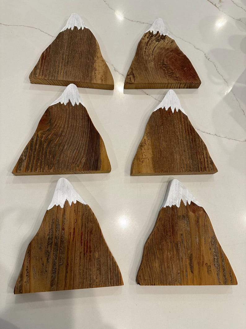 Mountain Shape Wood Table Numbers 1-12 Handmade - Etsy