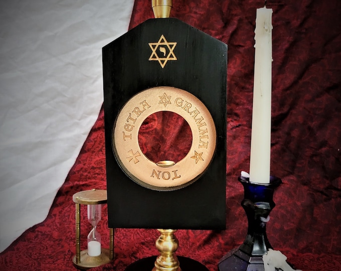 Trithemius Crystal Ball Stand Solid Ebony & Brass - Etsy