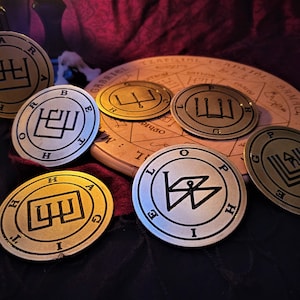 Olympic Spirits - 3" Brass Sigil - Altar Paten - Etsy