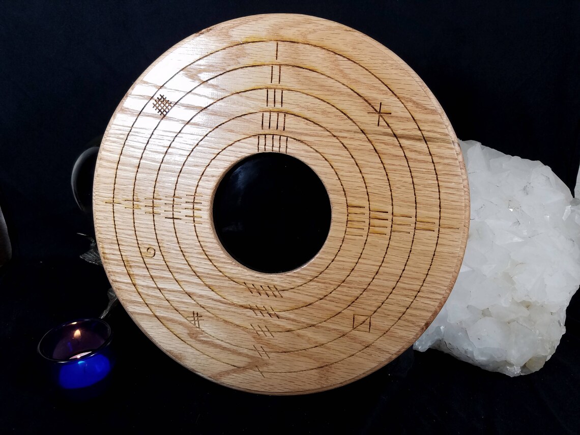 Fionn's Window 9 Engraved Wood Ogham Scrying | Etsy