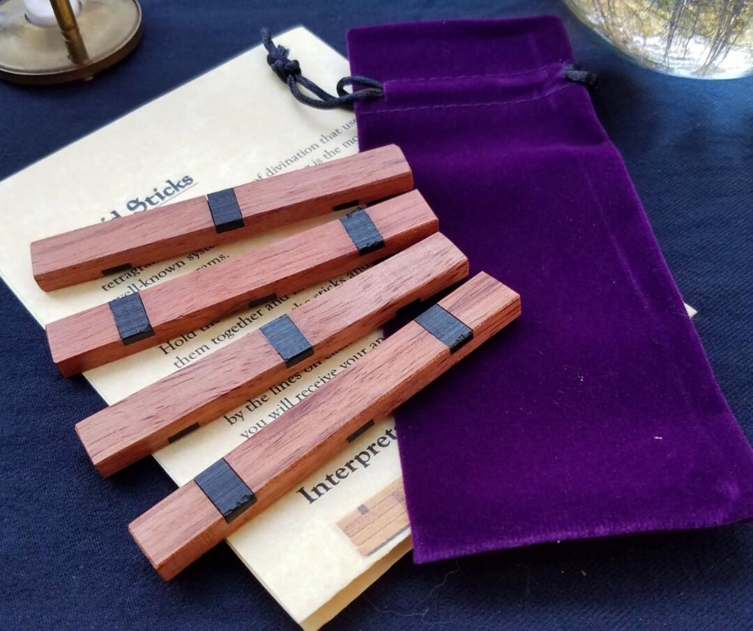 Geomancy - Druid Sticks - Bloodwood With Ebony Inlay - Etsy