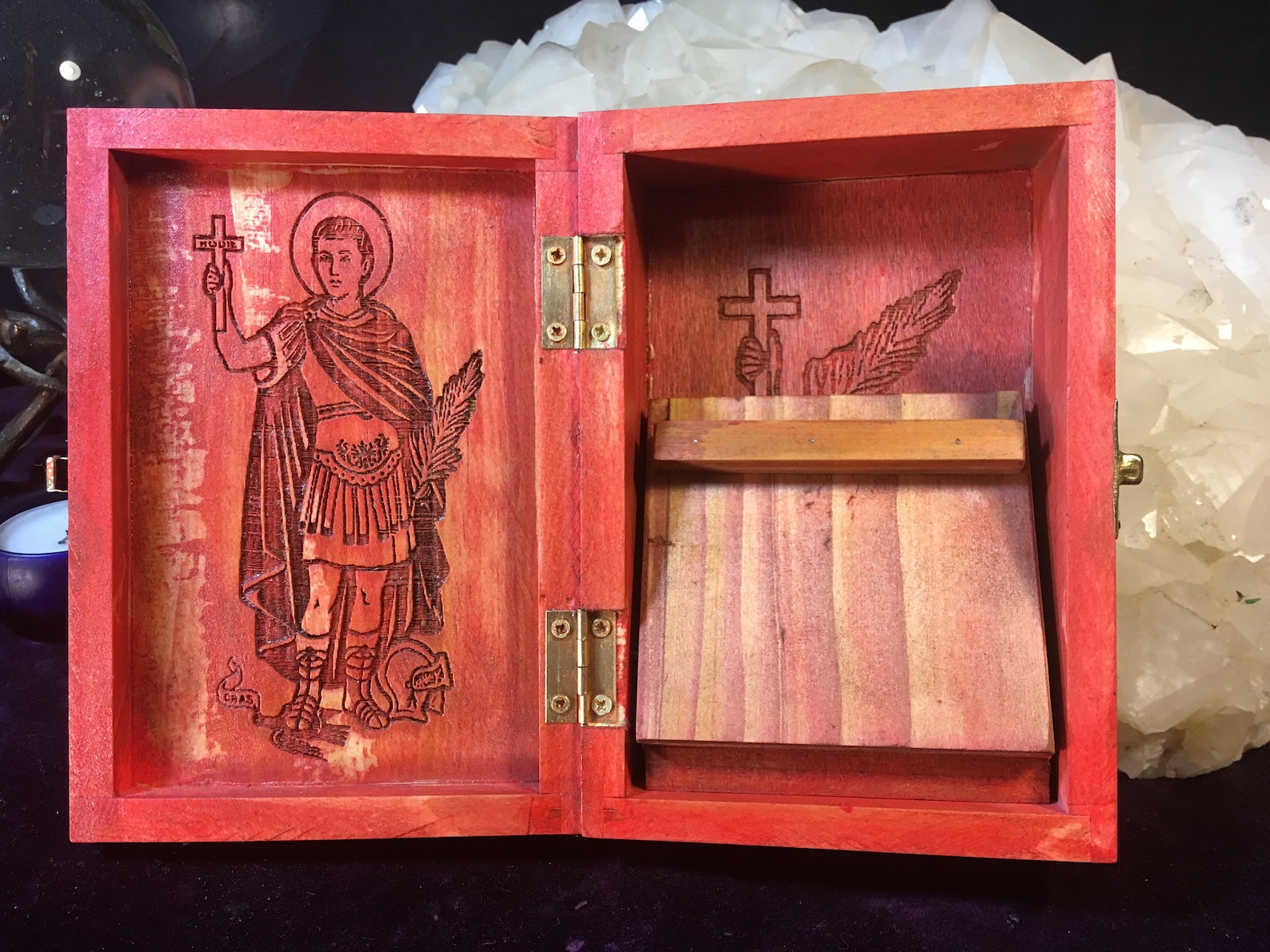 St. Expeditus Portable Travel Altar Box | Etsy