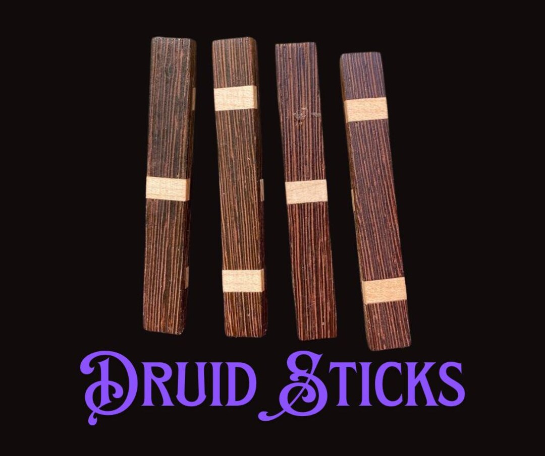 Geomancy - Druid Sticks - Wenge With Maple Inlay - Etsy