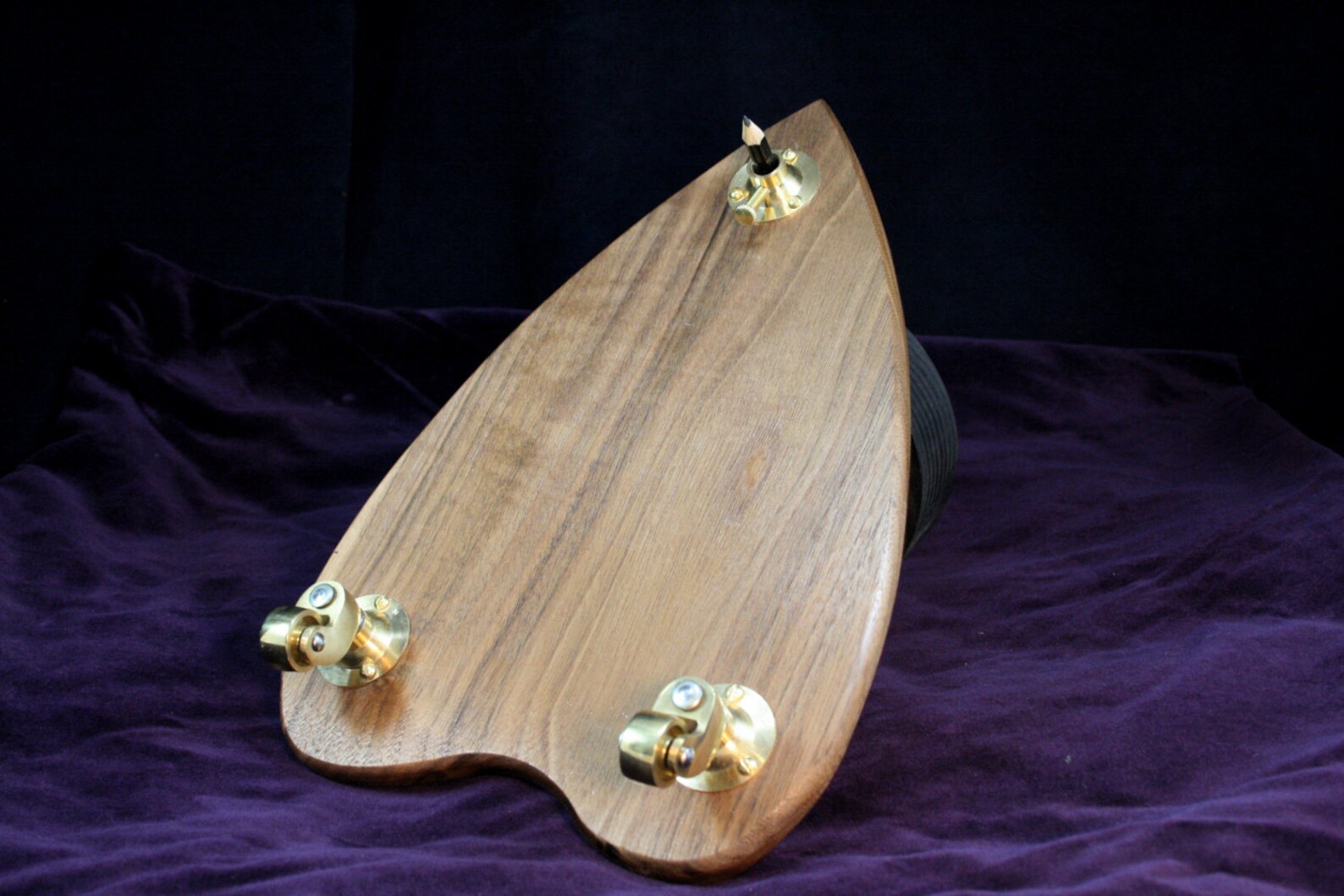 Large Automatic Writing Planchette solid Wood Brass Wheels - Etsy