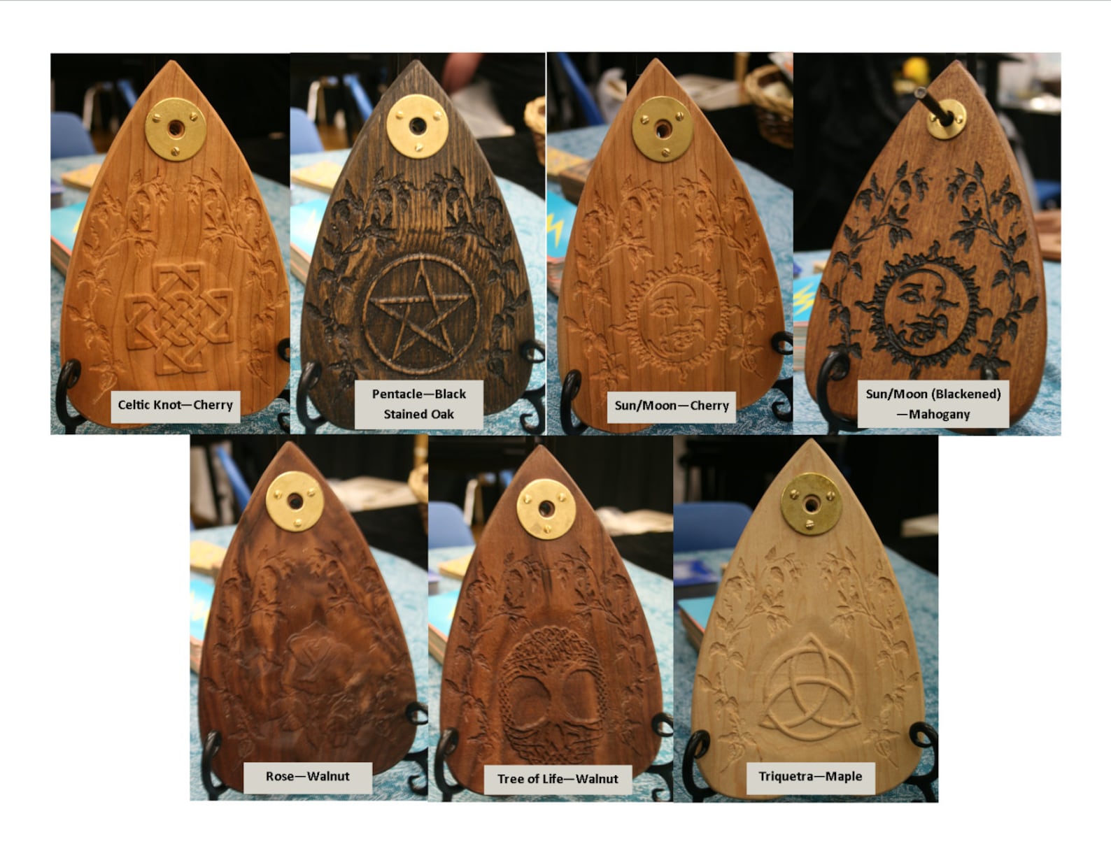 Large Automatic Writing Planchette solid Wood Brass Wheels - Etsy