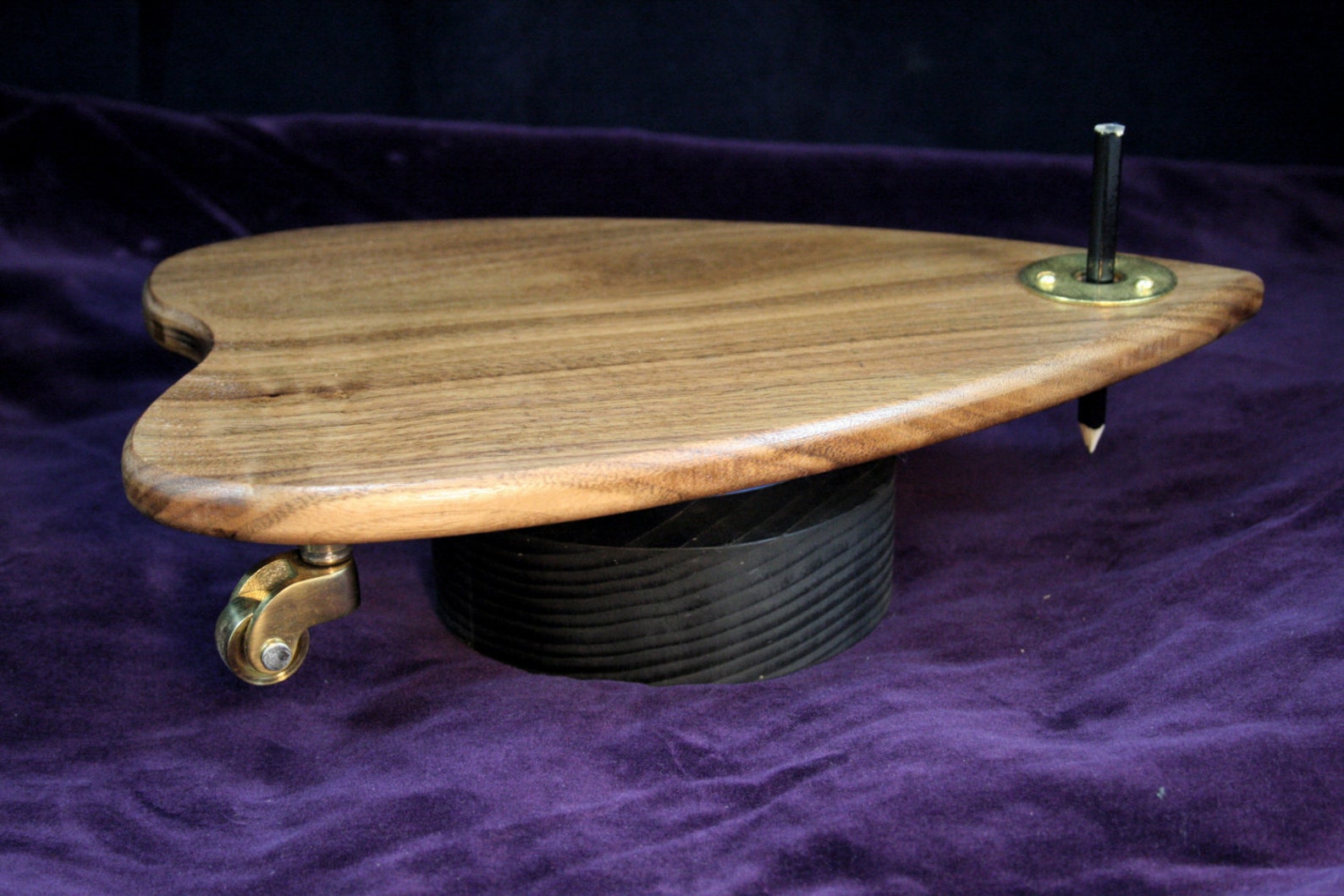 Large Automatic Writing Planchette (solid Wood) - Brass Wheels - Etsy