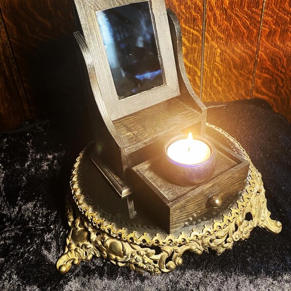 Witch's Mirror Altar Hecate Triple Goddess Vanity | Etsy