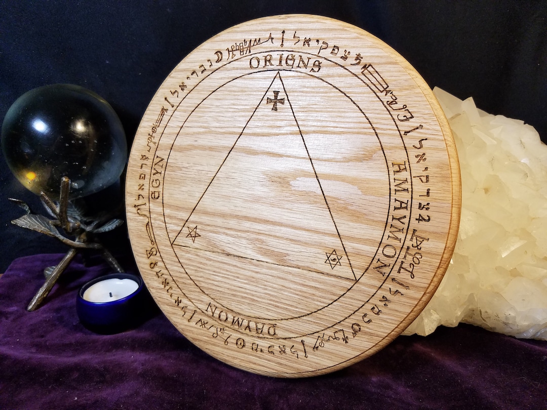 Trithemius Table of Practice - 9" Engraved, Solid Wood - English Kings ...