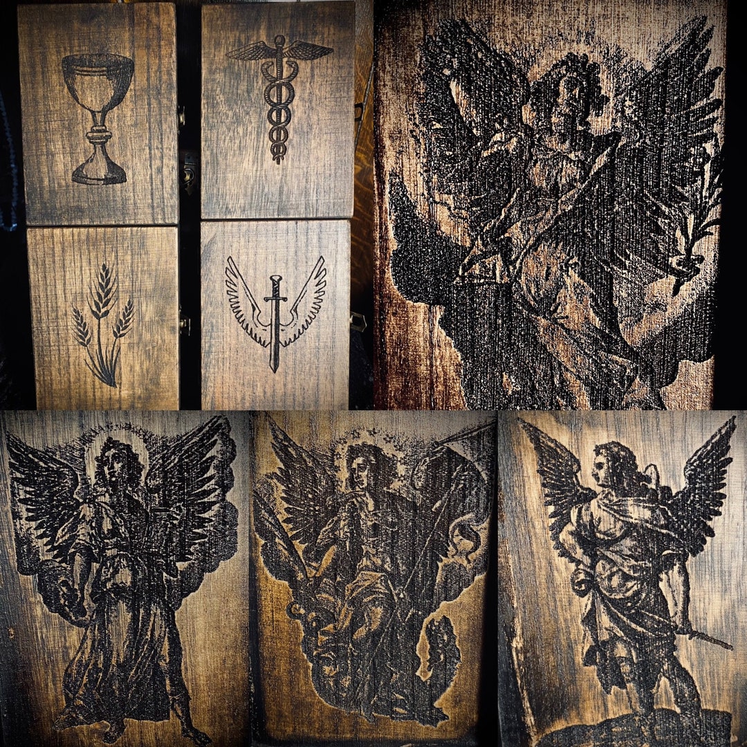 Archangel Set of 4 Altar Boxes - Etsy