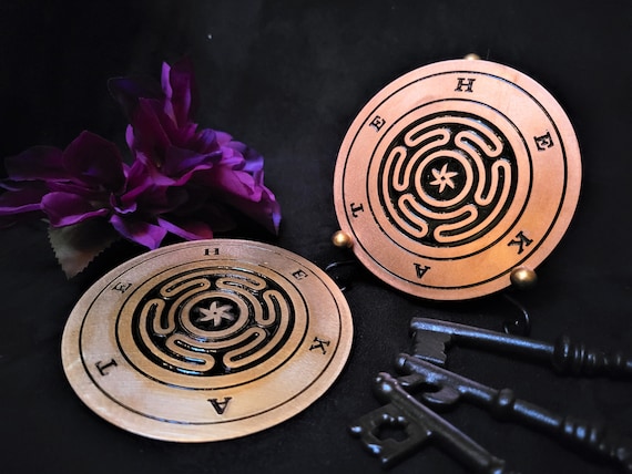 4 Hekate Altar Paten Solid Brass or Copper | Etsy