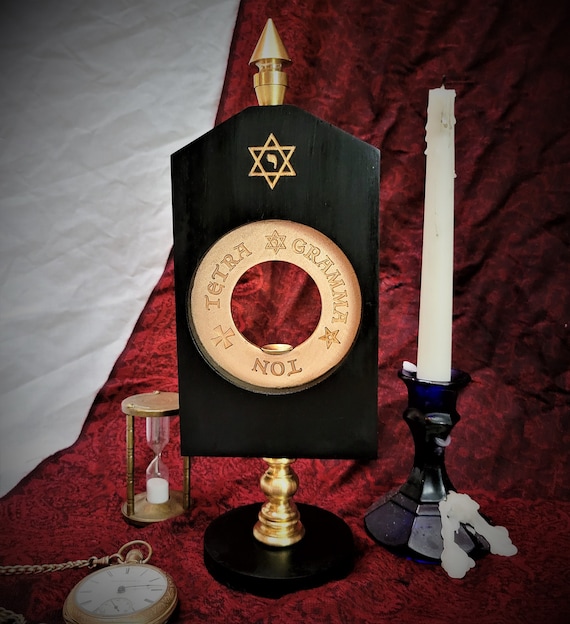 Trithemius Crystal Ball Stand Solid Ebony & Brass - Etsy