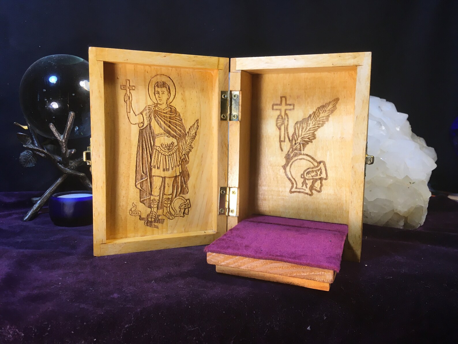 St. Expeditus Portable Travel Altar Box | Etsy