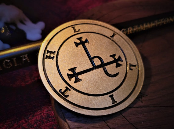 Lilith 3 Brass/enamel Sigil | Etsy