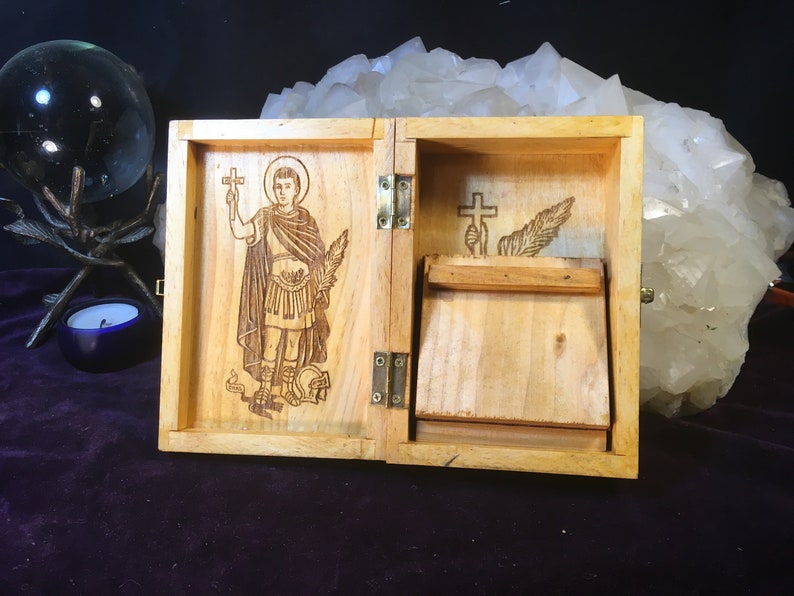 St. Expeditus Portable Travel Altar Box | Etsy