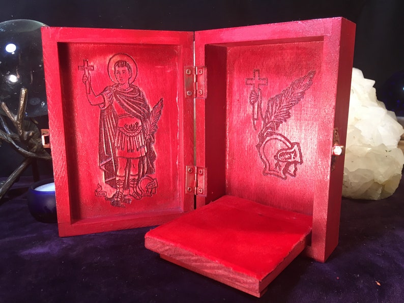 St. Expeditus Portable Travel Altar Box - Etsy