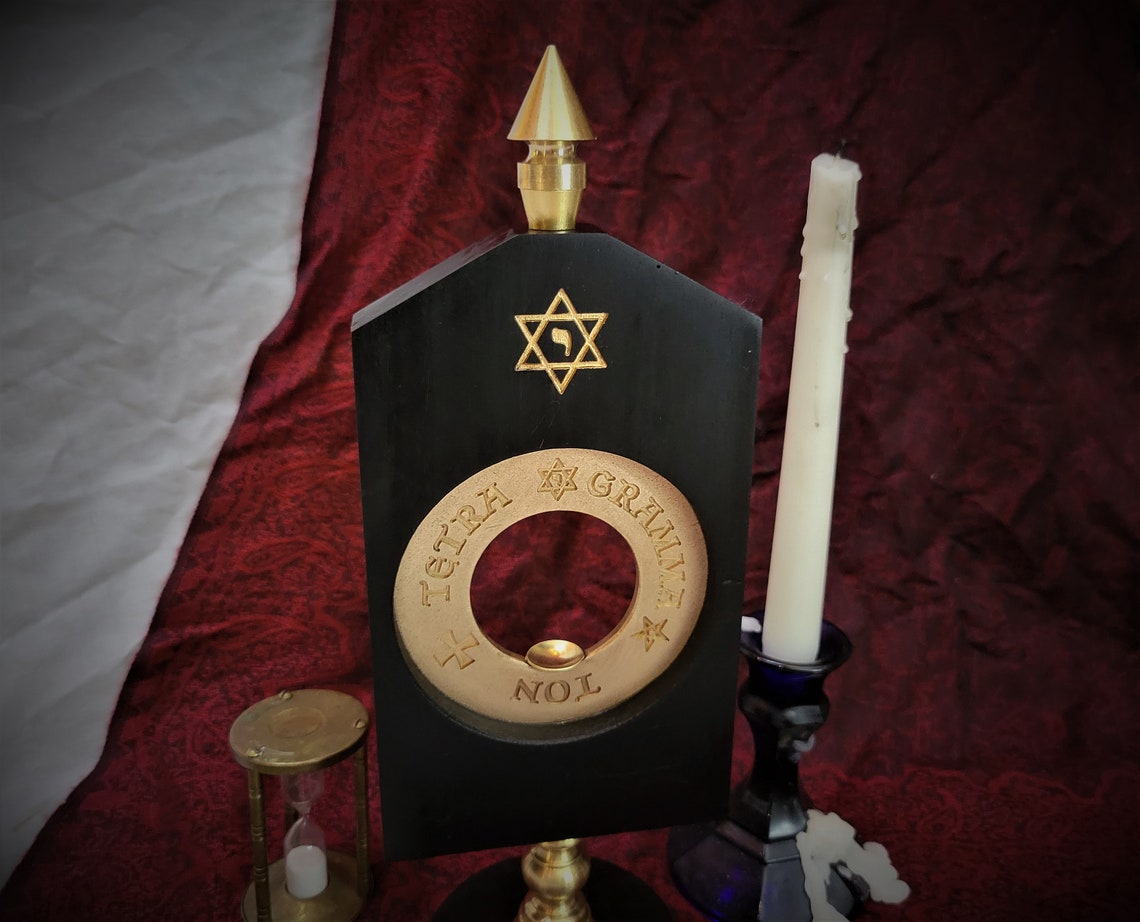 Trithemius Crystal Ball Stand - Solid Ebony & Brass - Etsy