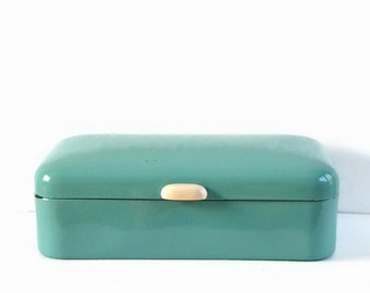 Turquoise Bread Box - Etsy