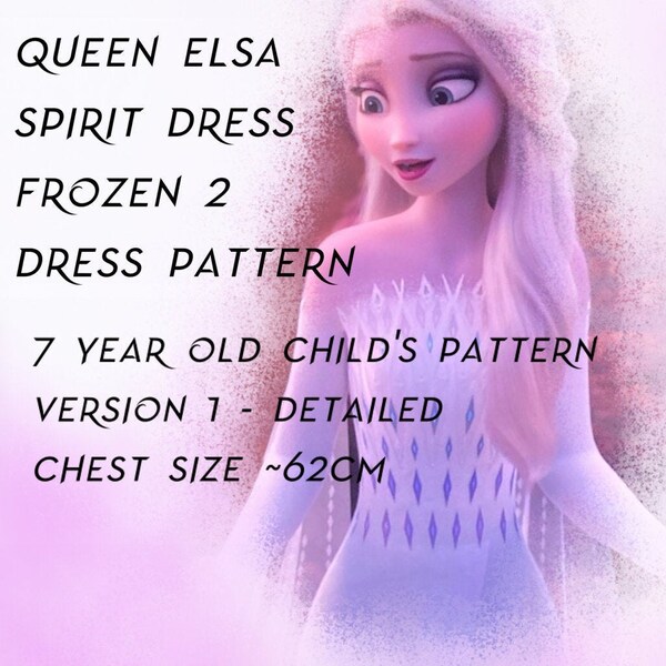 Elsa Dress Pattern - Etsy