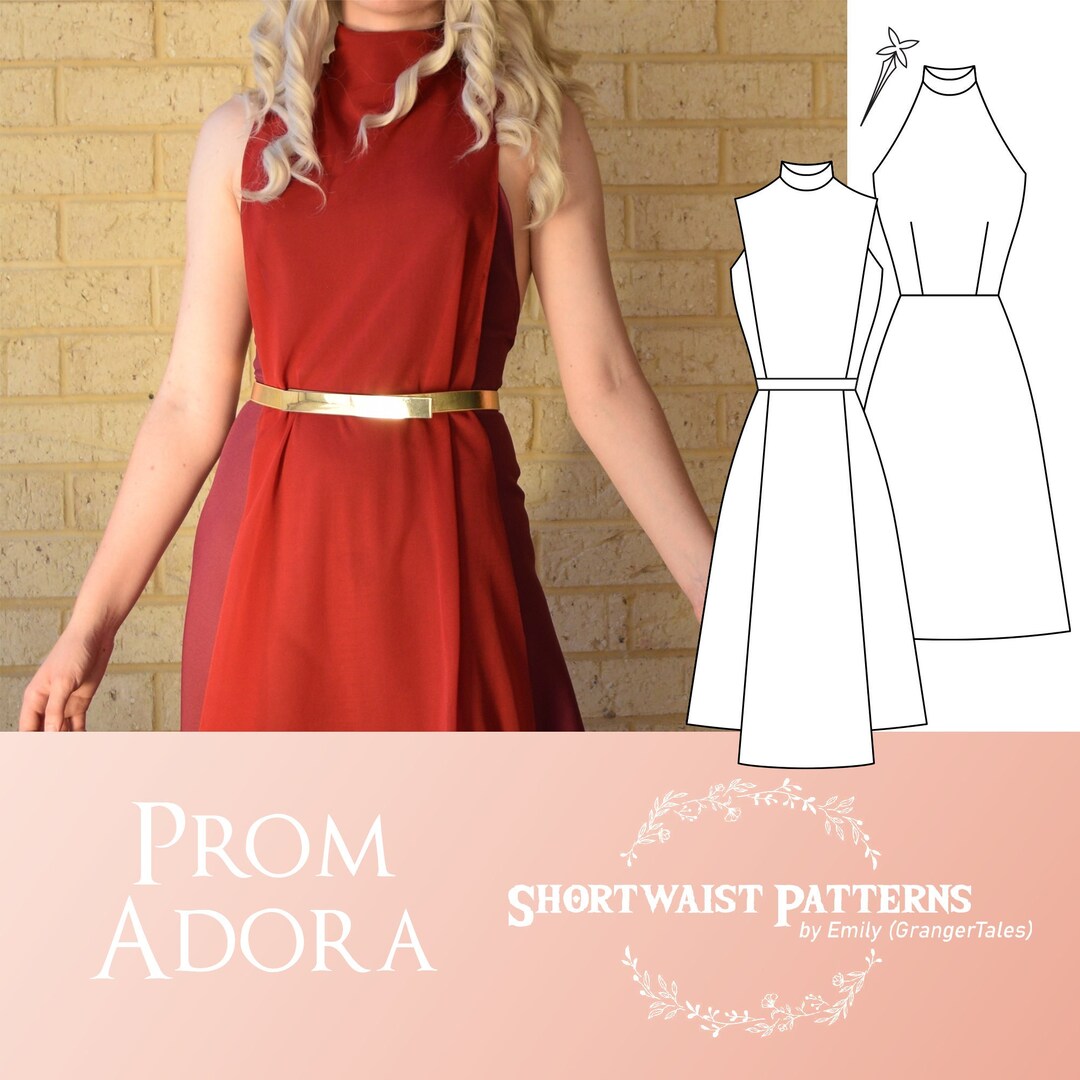 Adora Prom Dress Pattern Sizes 6-30 - Etsy