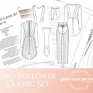 Emo Follower Classic Set Pattern | PDF Pattern Sizes 6-30 - Etsy UK