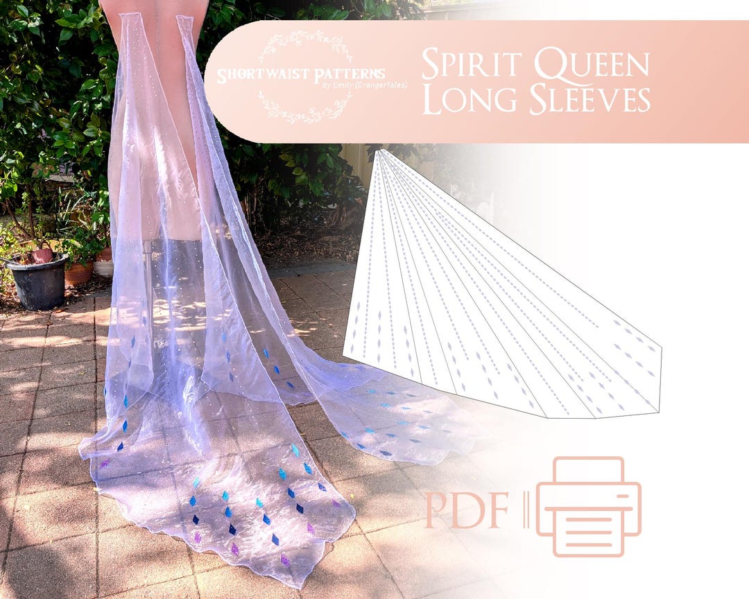 Spirit Queen Long Sleeves | One Size Fits All PDF Pattern - Etsy