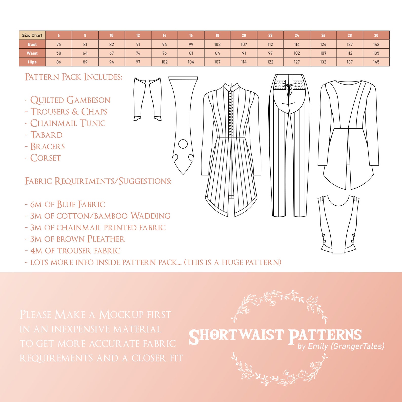 Emo Follower Classic Set Pattern | PDF Pattern Sizes 6-30 - Etsy UK