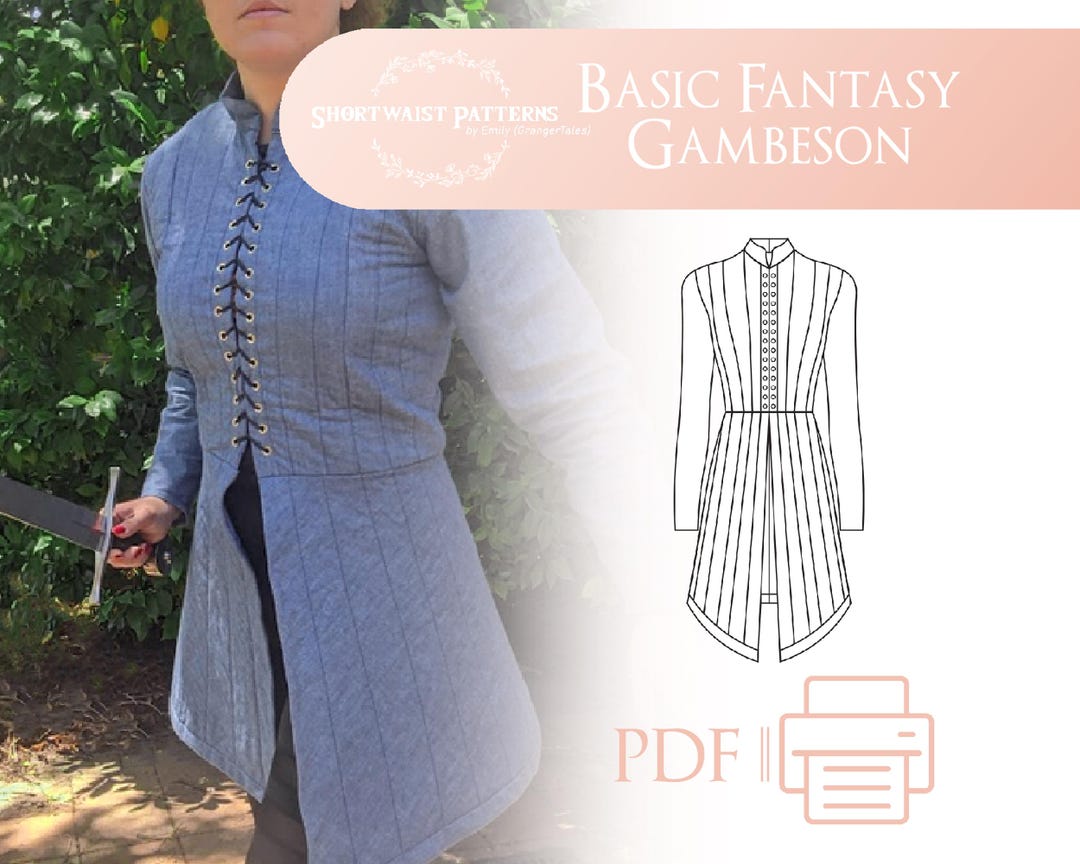 Basic Fantasy Gambeson | PDF Pattern Sizes 6-30 - Etsy