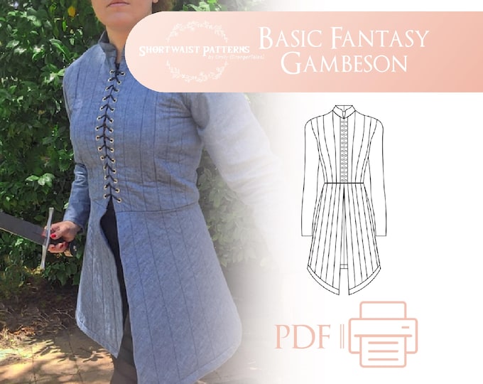 Basic Fantasy Gambeson PDF Pattern Sizes 6-30 - Etsy