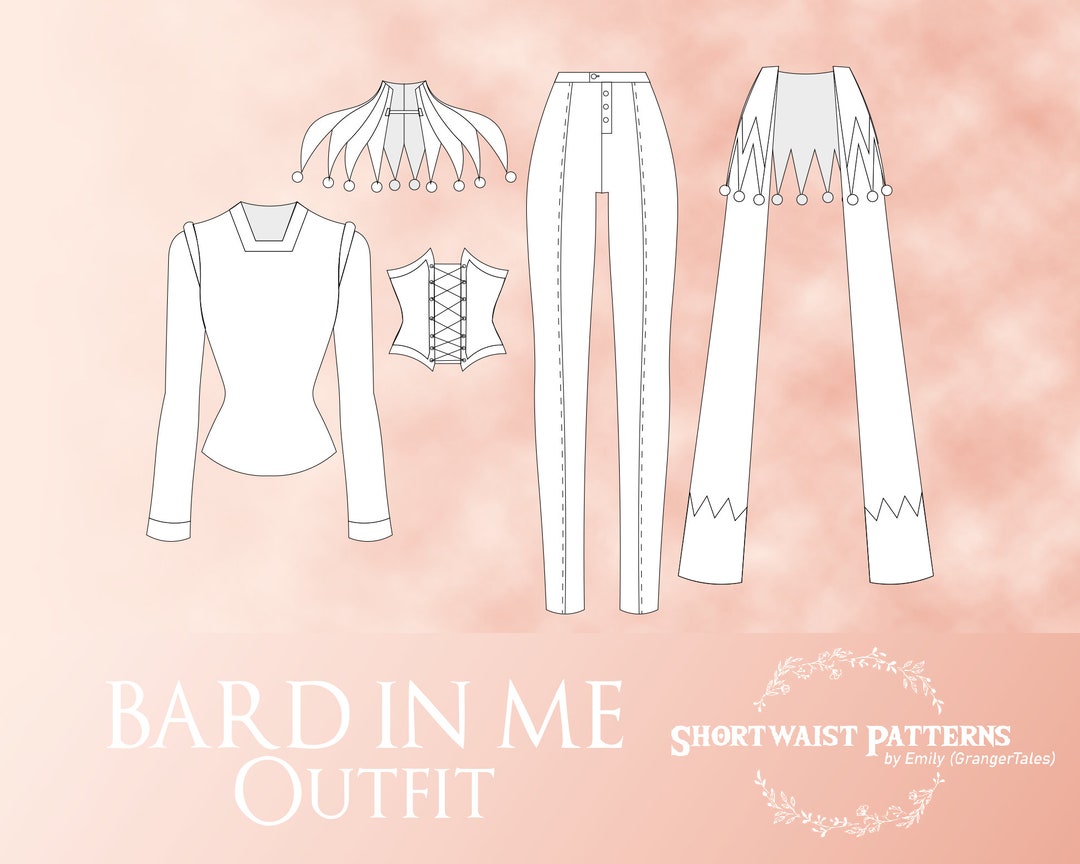 Bard in Me Outfit PDF Pattern Sizes 6-30 - Etsy UK